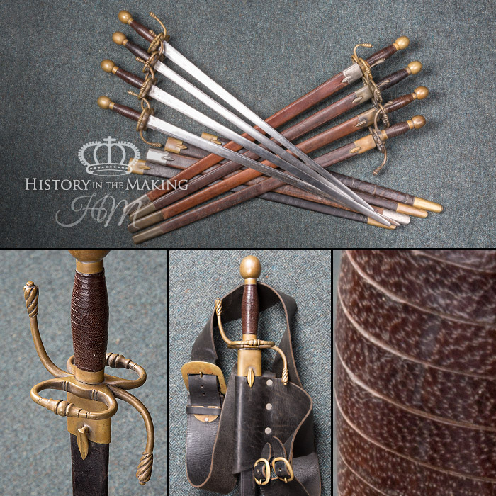 Tudor Armoury Sword - With scabbard - Steel Blade - History in the Making