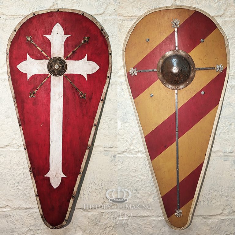 1066 Norman Knights Kite Shields- Metal Embossed. - History in the Making
