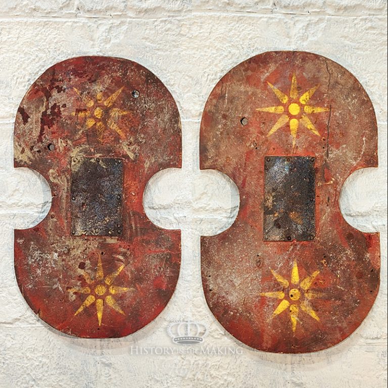 Persian Heavy Infantry Shields- Concave Laminated wood- Painted finish ...