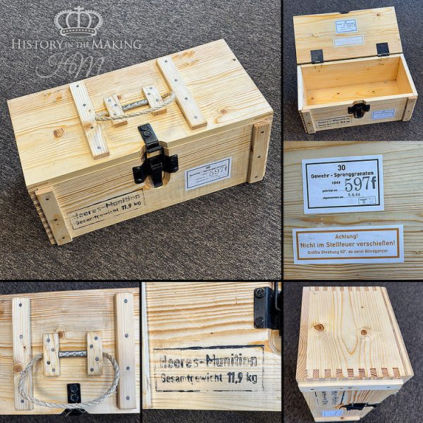 Reproduction Crate for German Rifle Grenades. - History in the Making