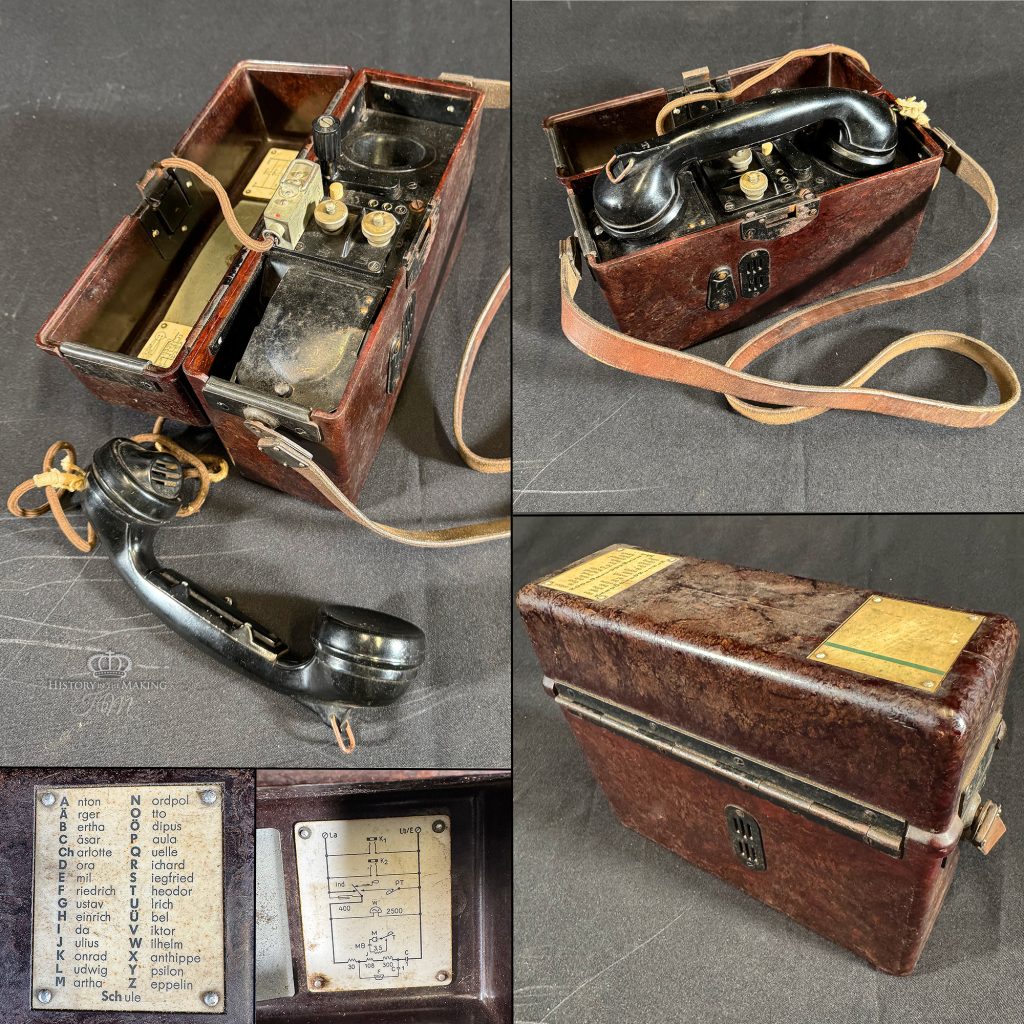 German WW2 field telephone- Wehrmacht ‘Feldfernsprecher FF33' Field ...